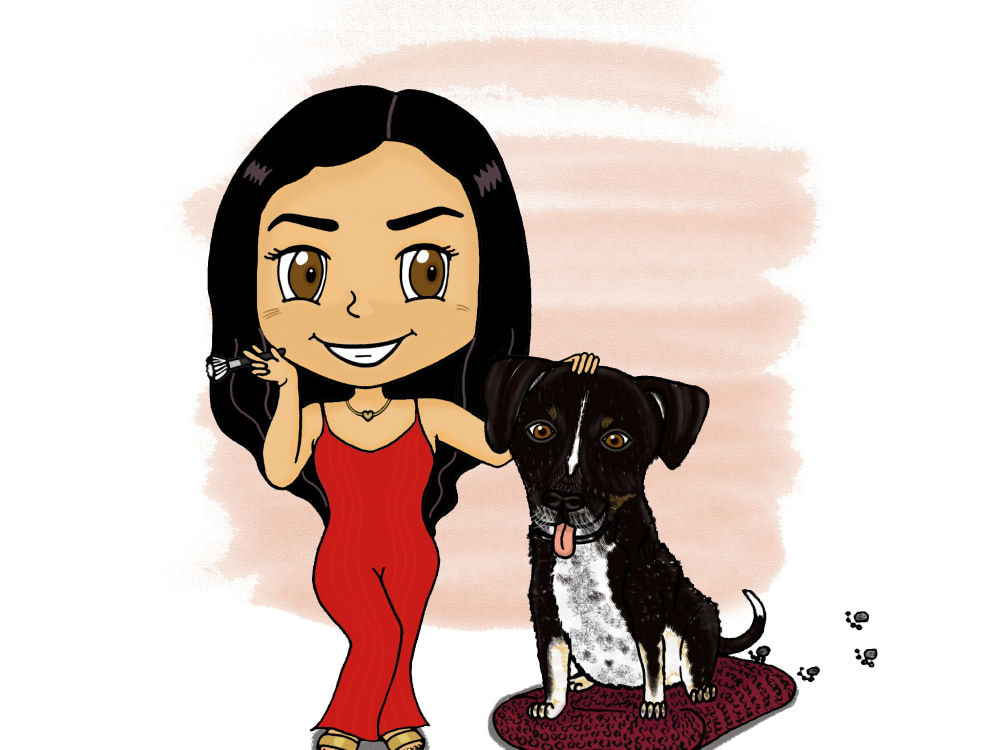 A cute cartoon digital illustration of your character, cartoon portrait ...