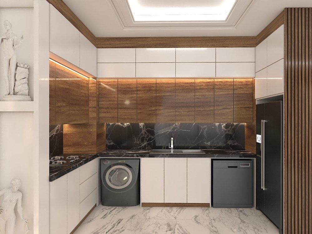 3D kitchen cabinet design with realistic renderings | Upwork
