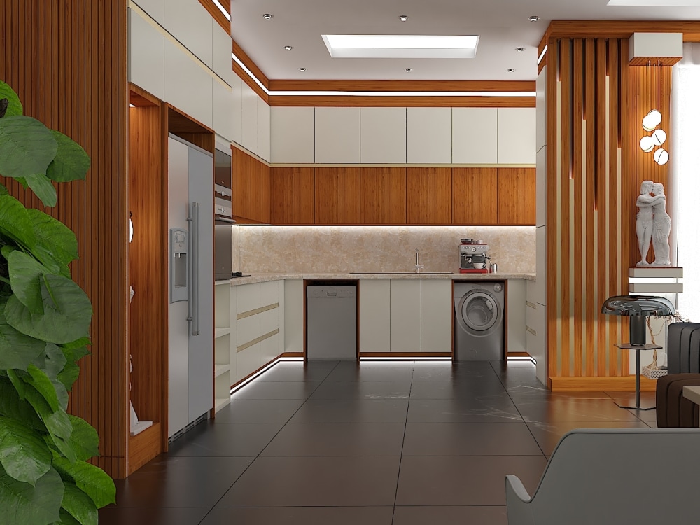 3D kitchen cabinet design with realistic renderings | Upwork
