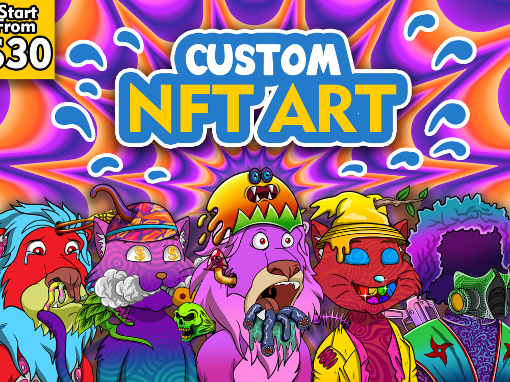 Awesome Anime Cartoon NFT Art Generated up to 10k for you | Upwork