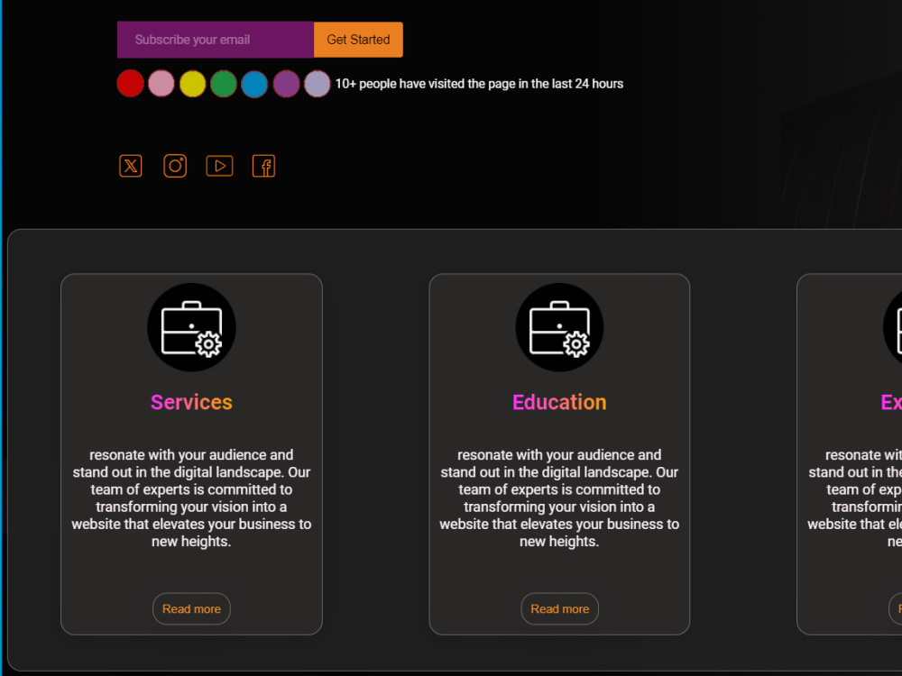 A user-friendly, responsive, and visually appealing website. | Upwork