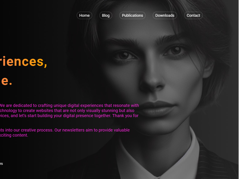 A user-friendly, responsive, and visually appealing website. | Upwork