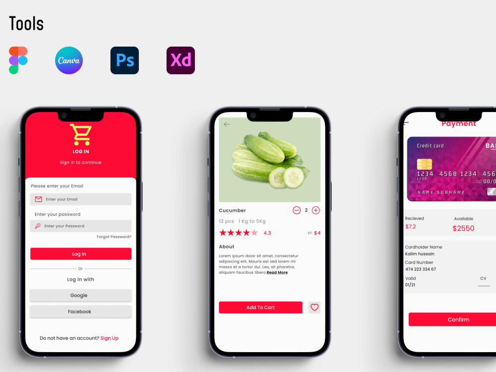 An interactive mobile app uiux, business app design and delivery app ...