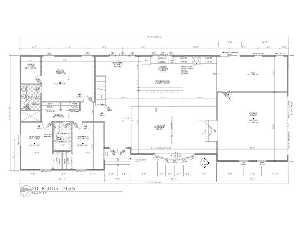 2D Architectural Drawings: Floor Plans, Elevations, Sections, and More ...