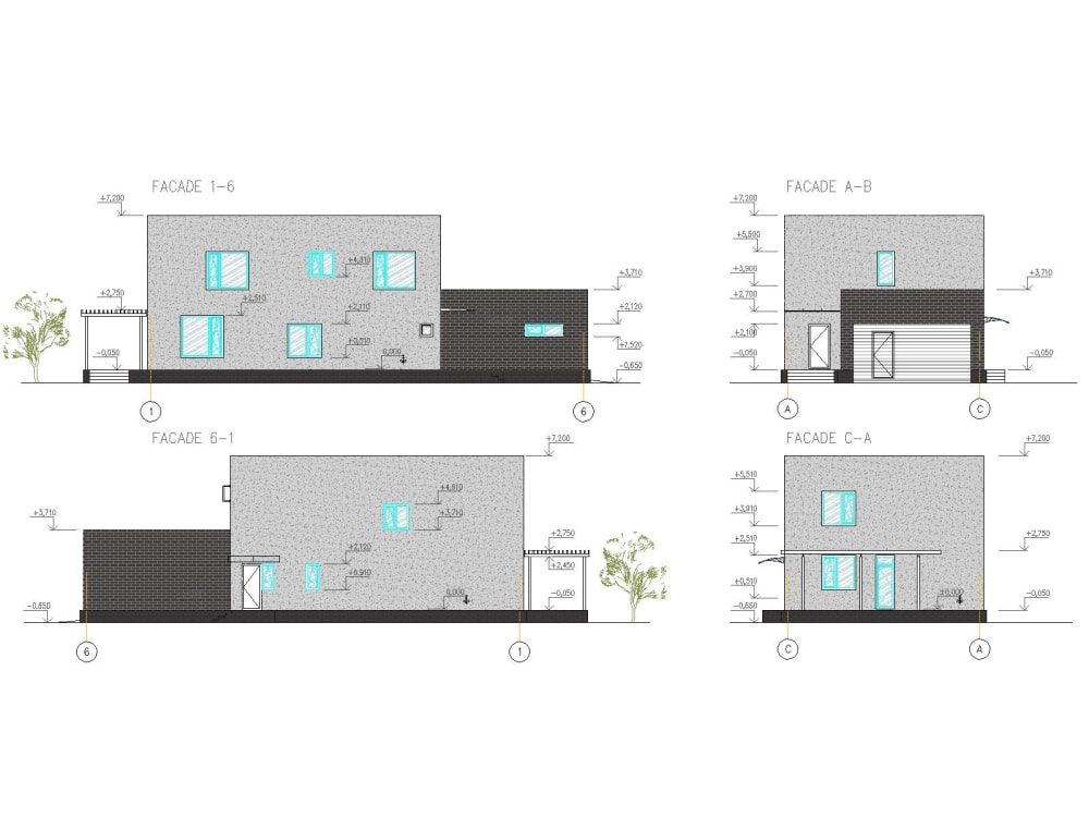 2D Architectural Drawings: Floor Plans, Elevations, Sections, and More" | Upwork