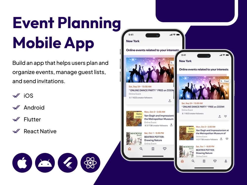 Your custom event app to Make Your Dream Event a Reality | Upwork