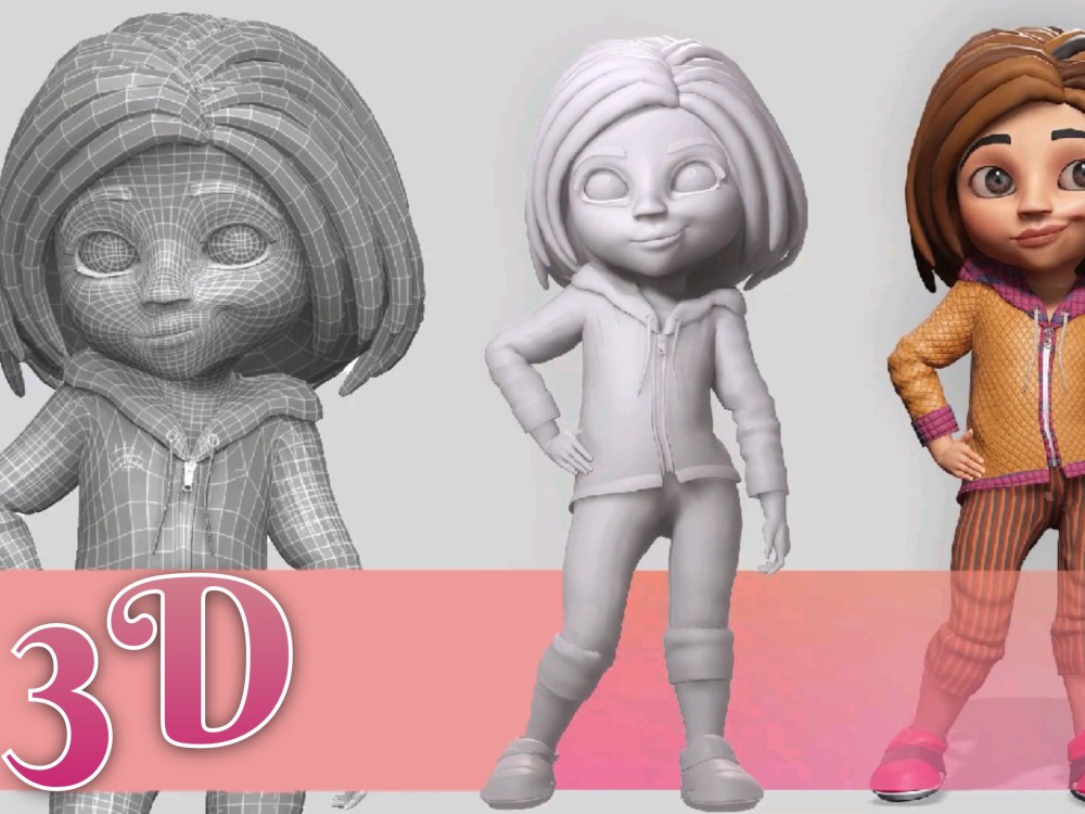 3d character modeling, 3d cartoon character, sculpting, rigging ...