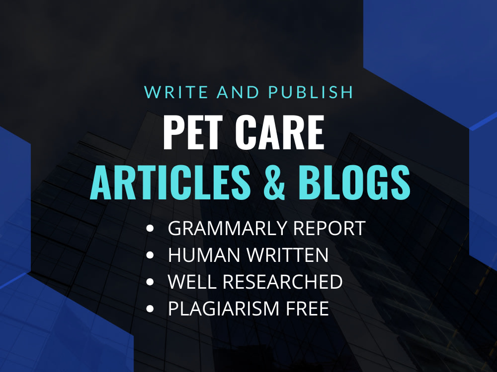 Articles about dogs, cats, pets, pet behavior and care | Upwork