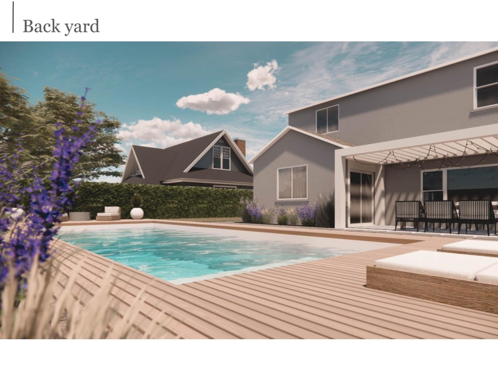 A stunning and professional landscape design for your back yard. | Upwork