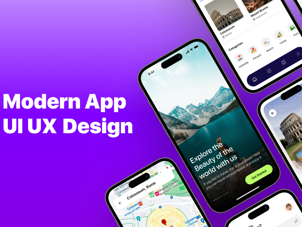 Amazing modern UI UX design for your mobile app and website | Upwork