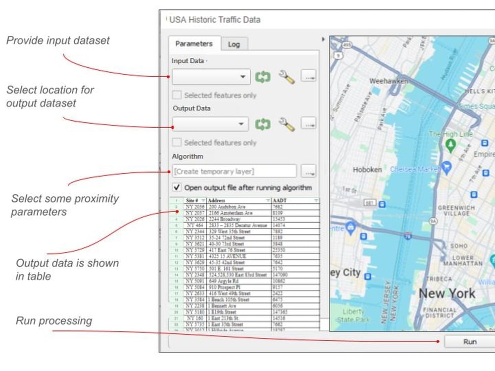 A mapping tool that shows historic traffic data | Upwork