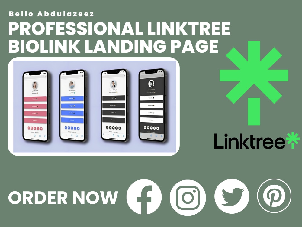 Linktree Biolink Landing Page, Biolink Design, Landing Page Design | Upwork Linktree Biolink Landing Page, Biolink Design, Landing Page Design | Upwork