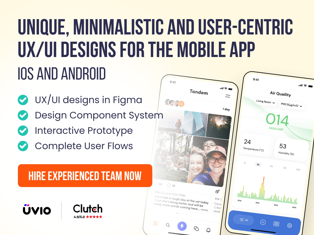 Unique, User-Centric UX/UI Designs for the Mobile App | iOS and Android | Upwork