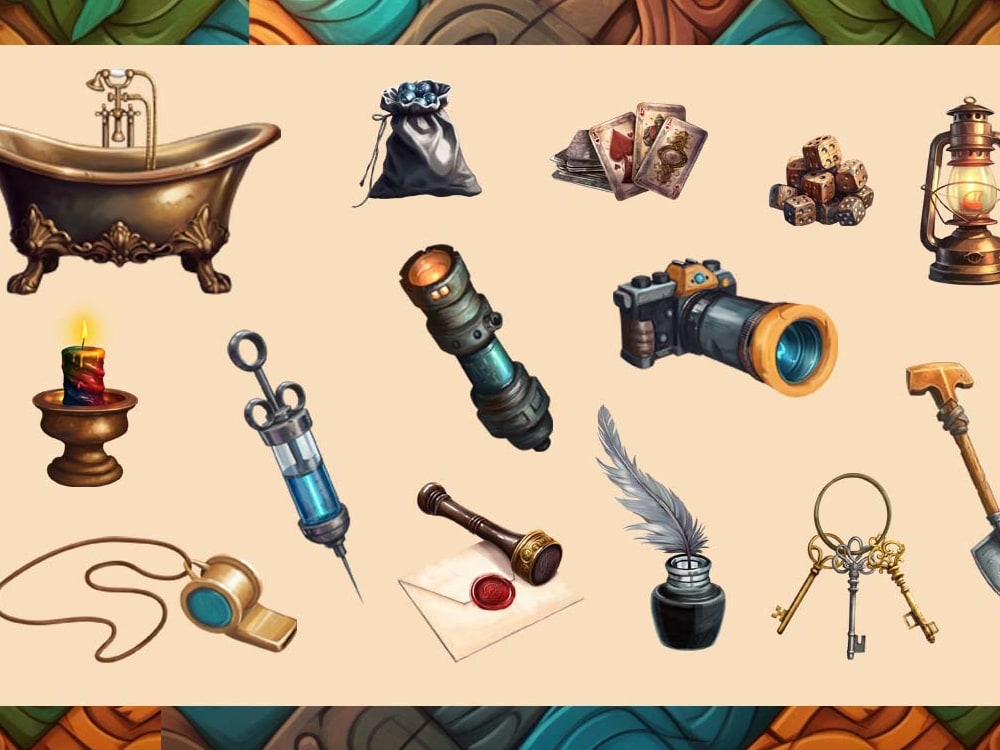 Items for 2d game art, props, objects, concepts, icons | Upwork