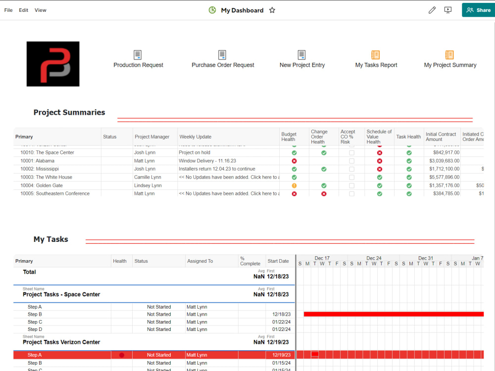 Smartsheet Project / Portfolio Management | Upwork