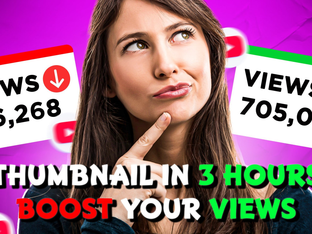 Incredible design for your YouTube thumbnail to boost clickability | Upwork