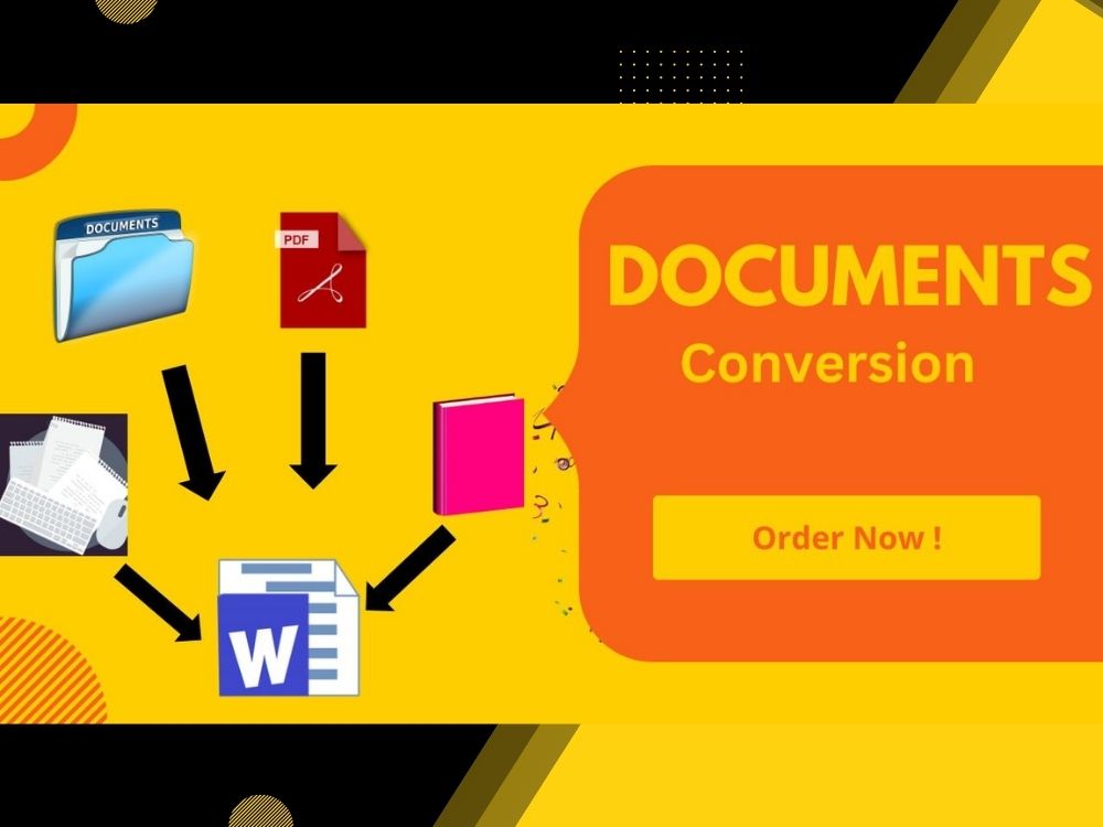 I will do a fast professional typing job, retype scanned document | Upwork