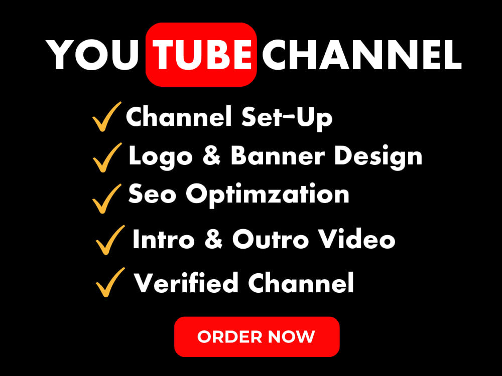 An attractive YouTube Channel Setup & Creation With Banner | Upwork