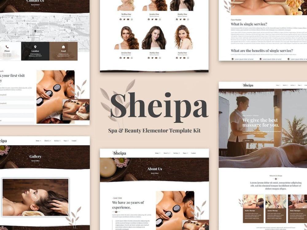 A professional spa website sleek webdesign | Upwork