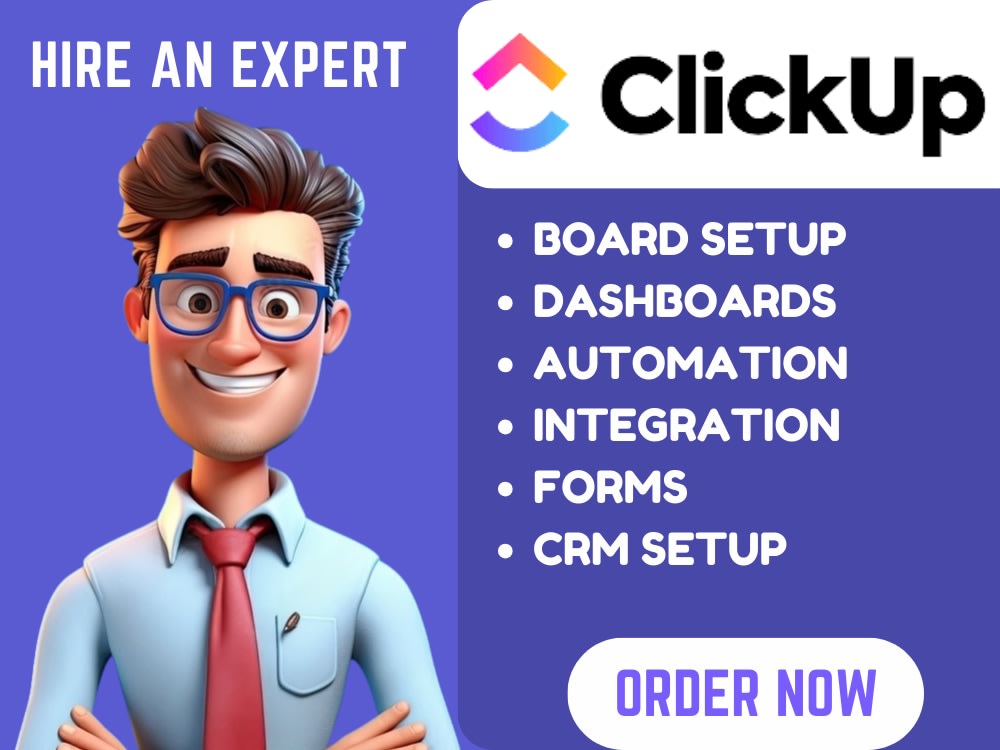 A fantastic ClickUp workspaces setup and automation | Upwork