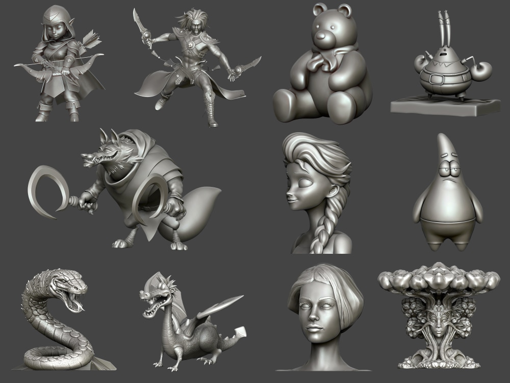 A 3d character for 3d printing | Upwork