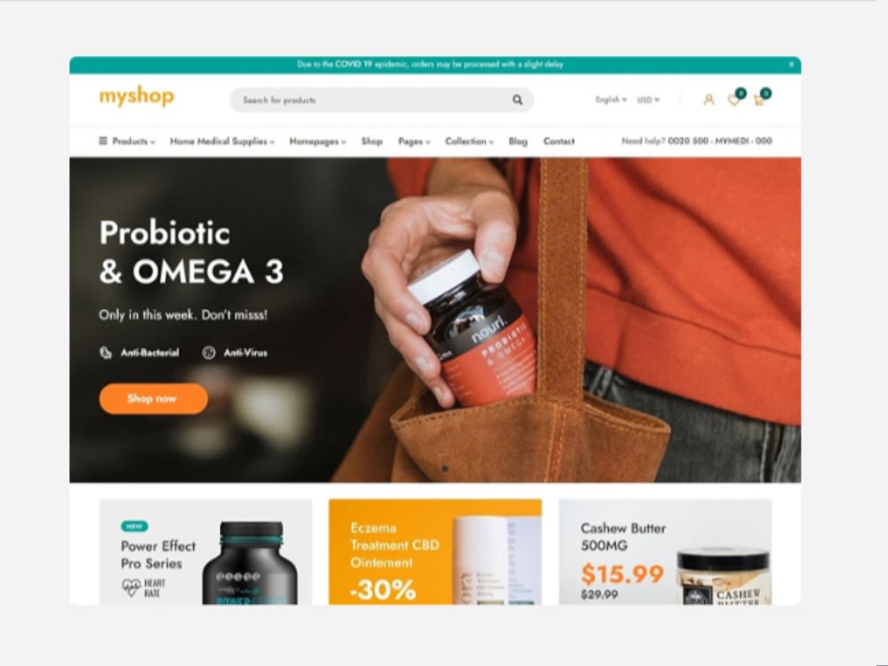 Dynamic wordpress website landing page design by crocoblock jet engine | Upwork