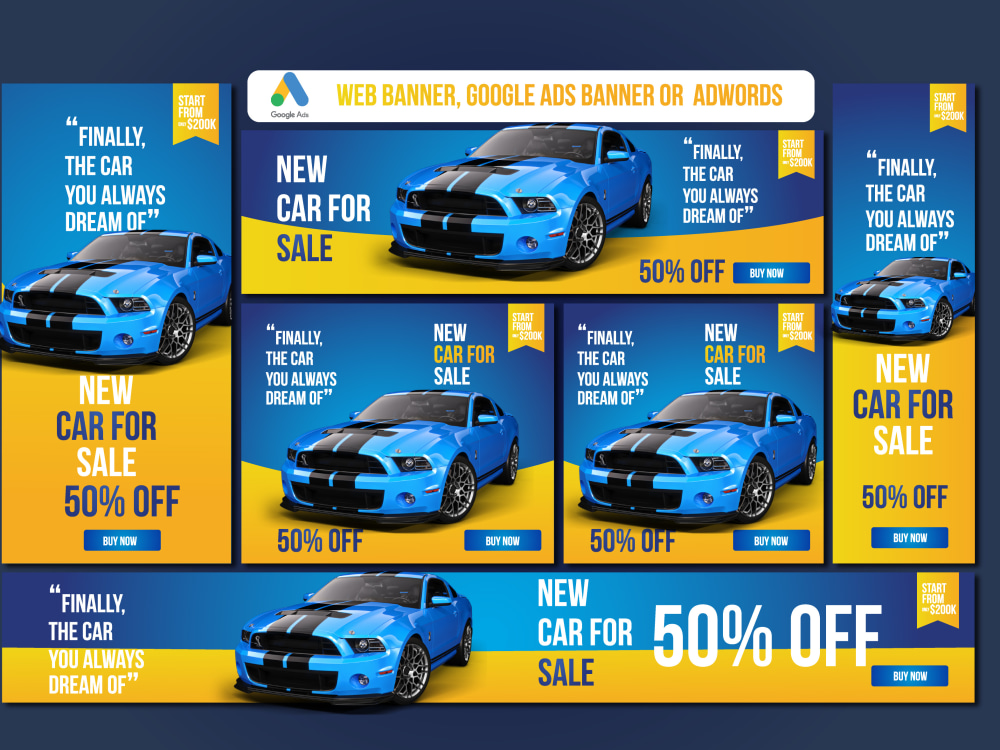 Google Ads Banner Design and website banner Elevate Your Visual ...