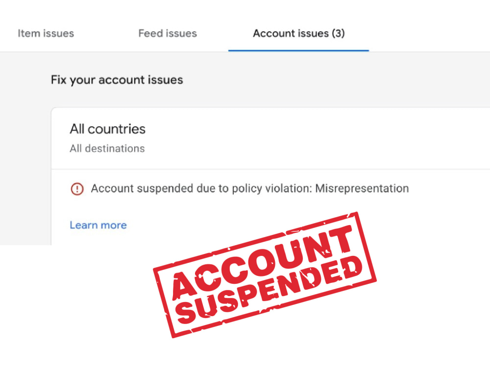 Your Google Merchant Account Unsuspended (Google Ads) | Upwork