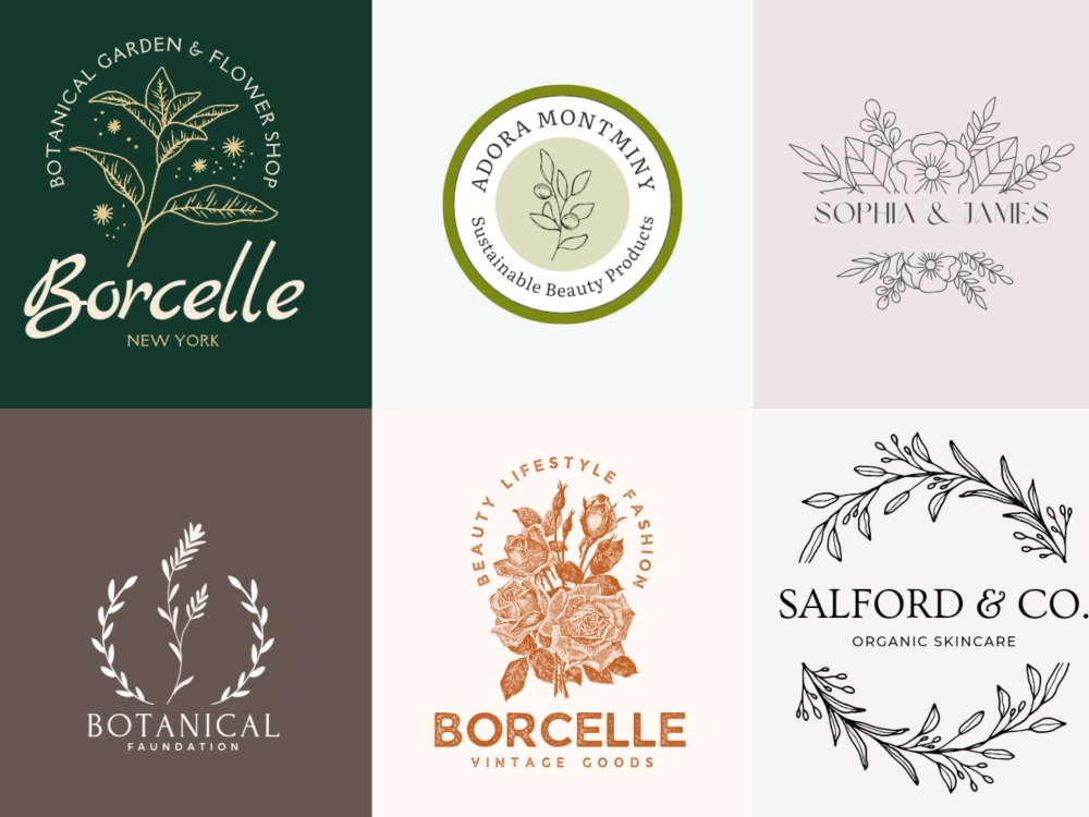 Will design minimalist botanical logo with brand identify | Upwork