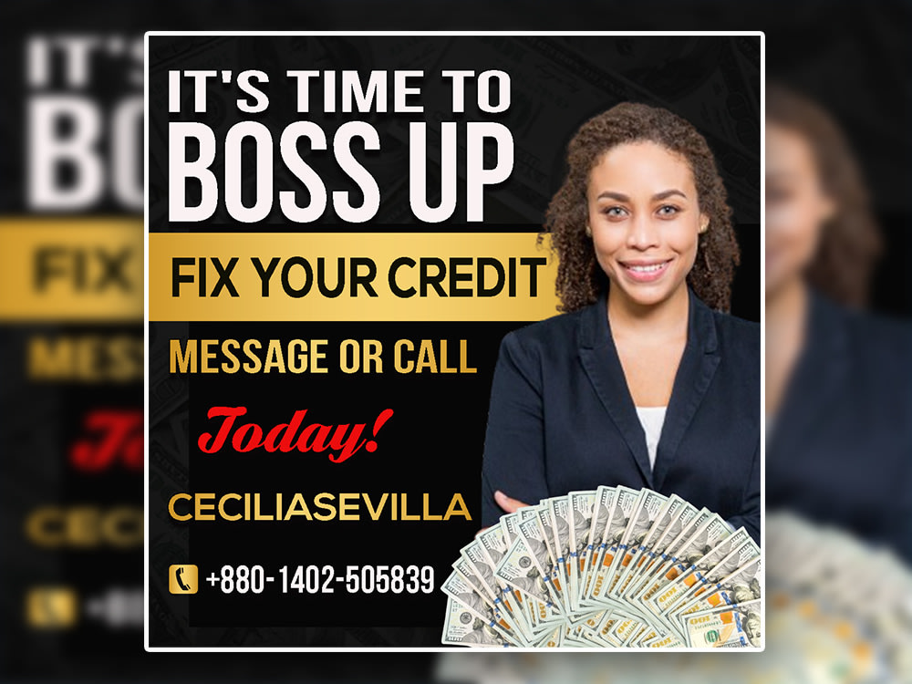 Unique credit repair flyer and credit score flyer | Upwork