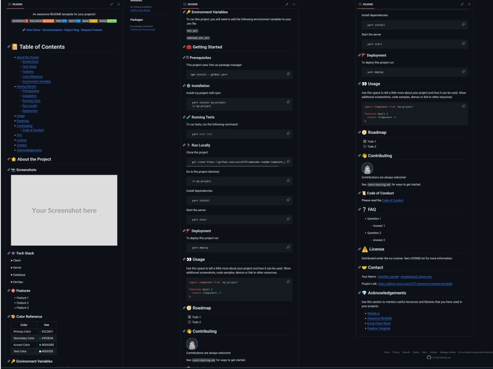 A professional readme file for GitHub using markdown md | Upwork