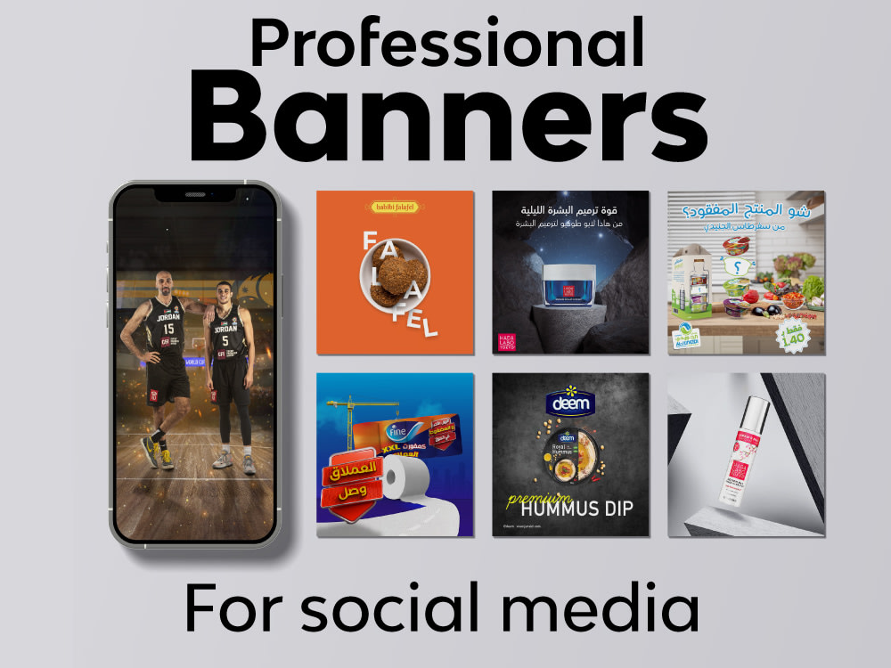 Social media engaging banners design | Upwork