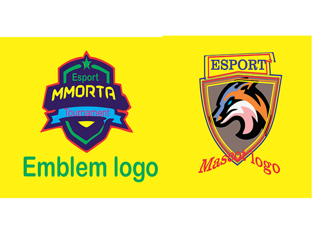 A fantastic, Majestic, Modernistic Emblem, Mascot, Monogram & 3D logo ...