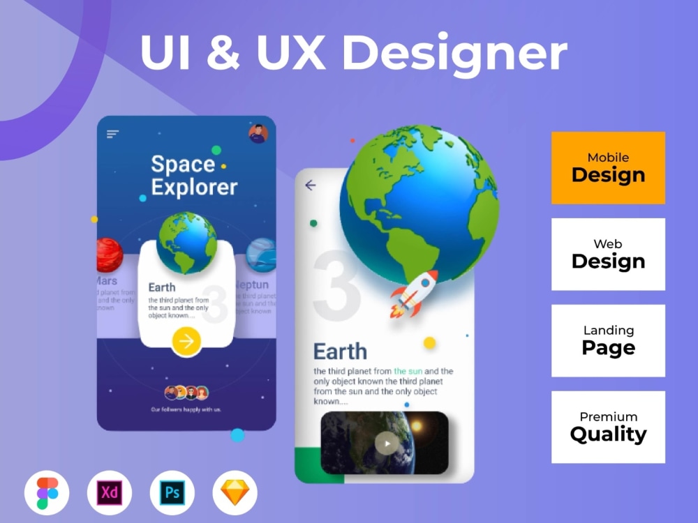 UI/UX designer for your web & mobile app designs | Expert Figma ...
