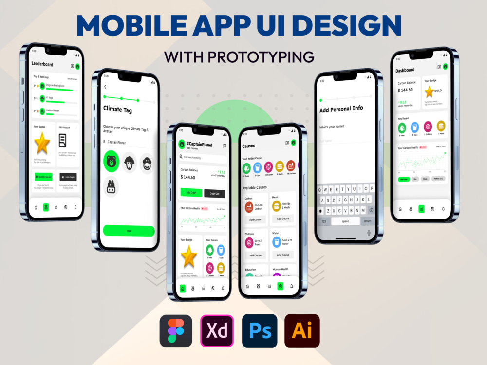 Your web or mobile app UI UX designed in Figma or Adobe XD | Upwork