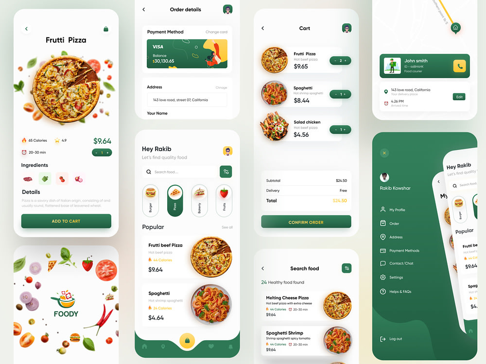 Restaurant, food, café UI/UX design, web UI, App UI design in Figma ...