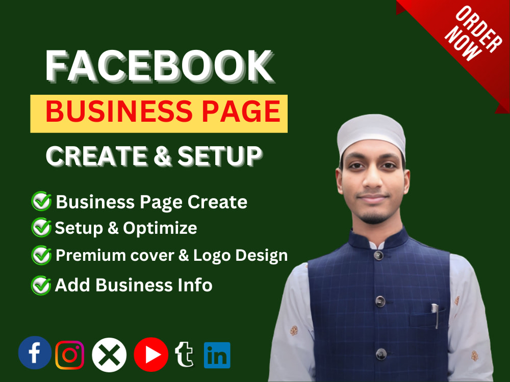 Create, setup and design professional Facebook business page | Upwork