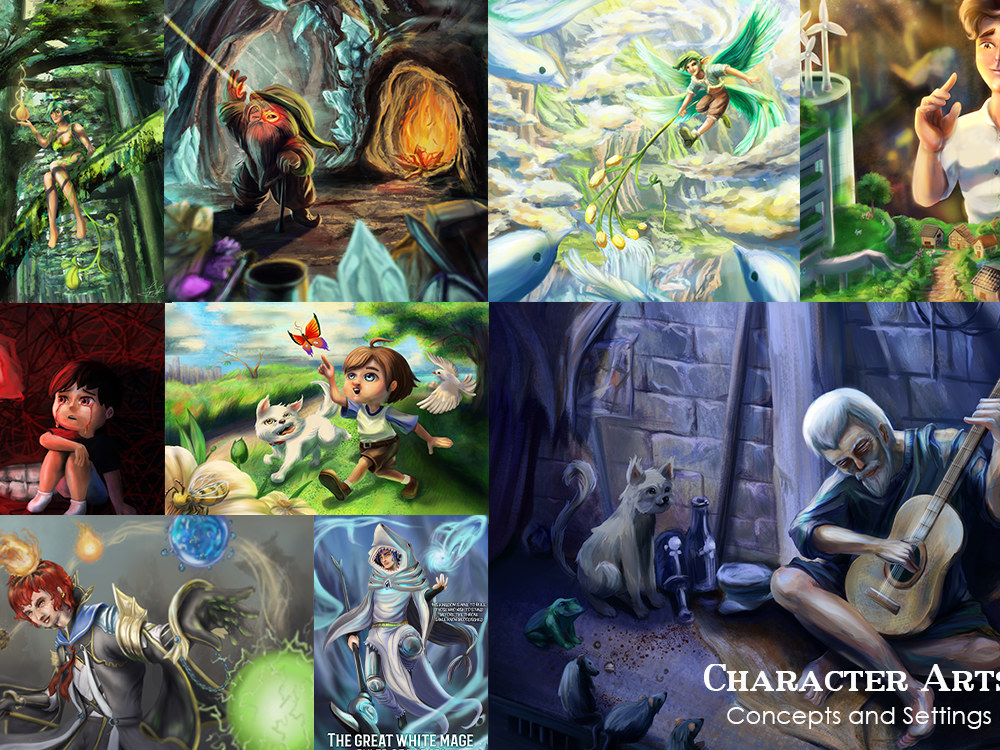 Conceptual character and Environment Illustrations | Upwork