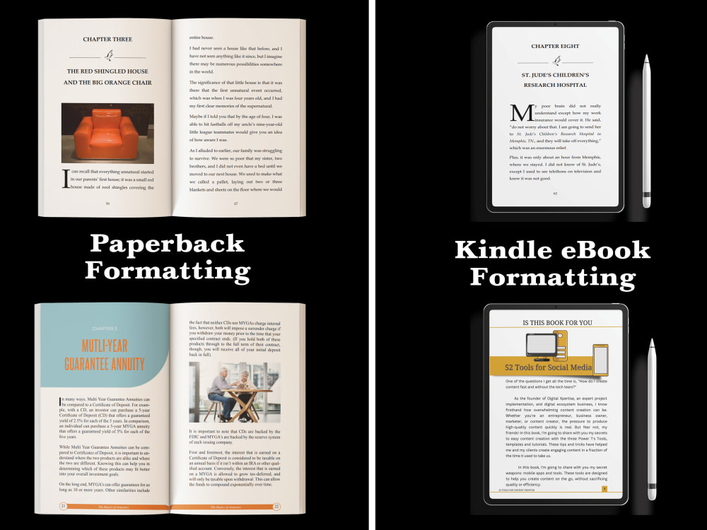 Professional kdp book formatting, book design, amazon kdp publishing ...