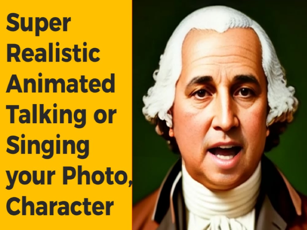 A realistic animated talking or singing your photo or character | Upwork