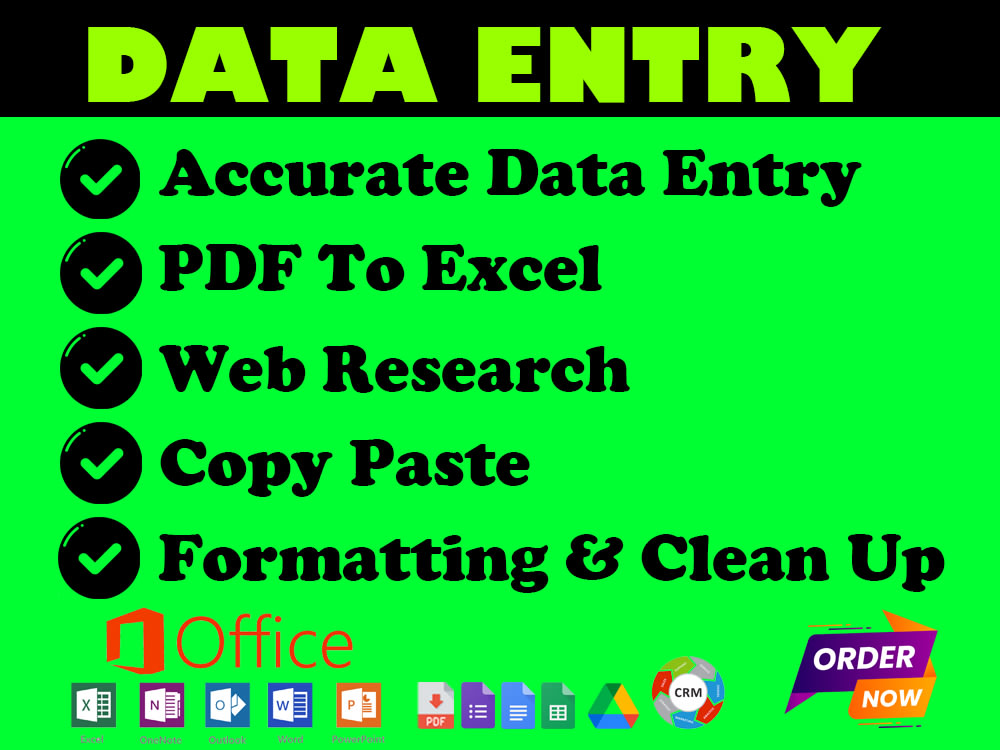 Accurate Data Entry, Web Research, Copy-Paste & Formatting Expert | Upwork