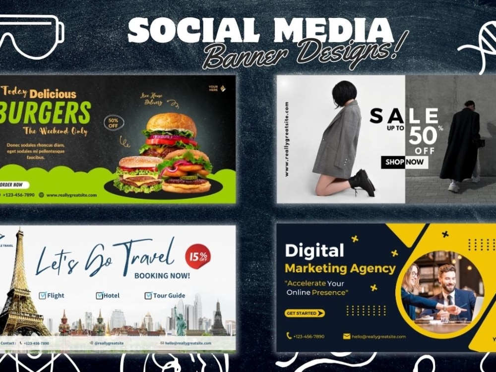 An amazing Facebook cover banner and header design | Upwork