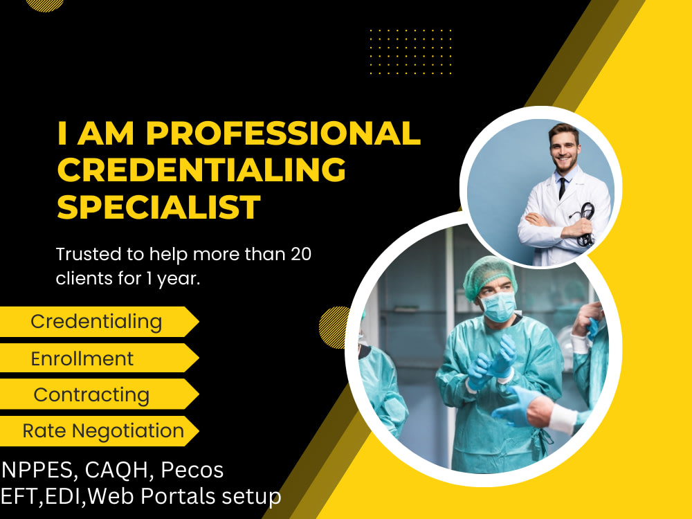 Provider Medical Insurance Credentialing and Provider Enrollment services | Upwork