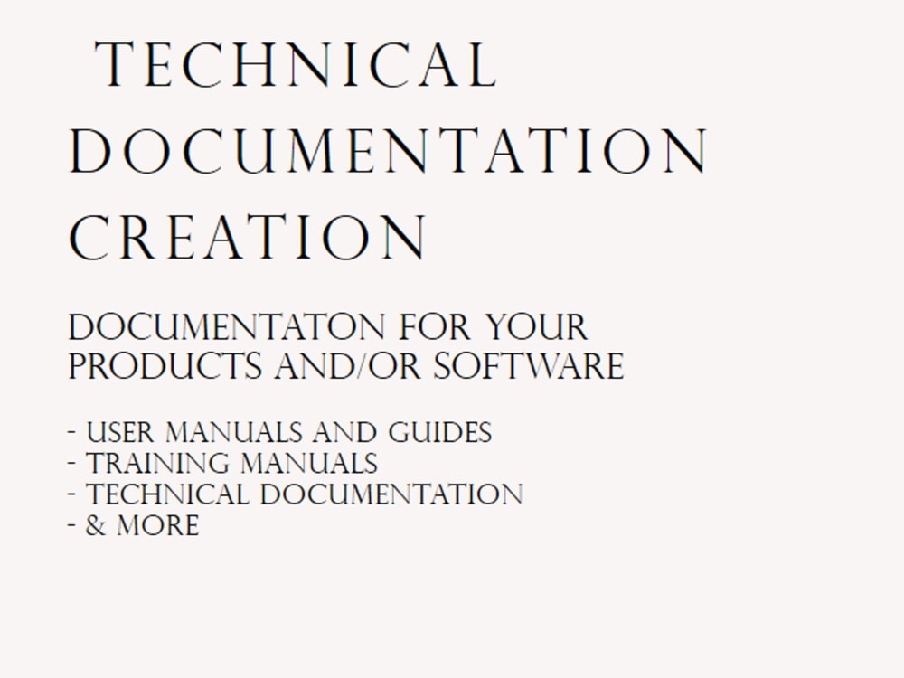Technical documentation to boost functionality of your software or product | Upwork