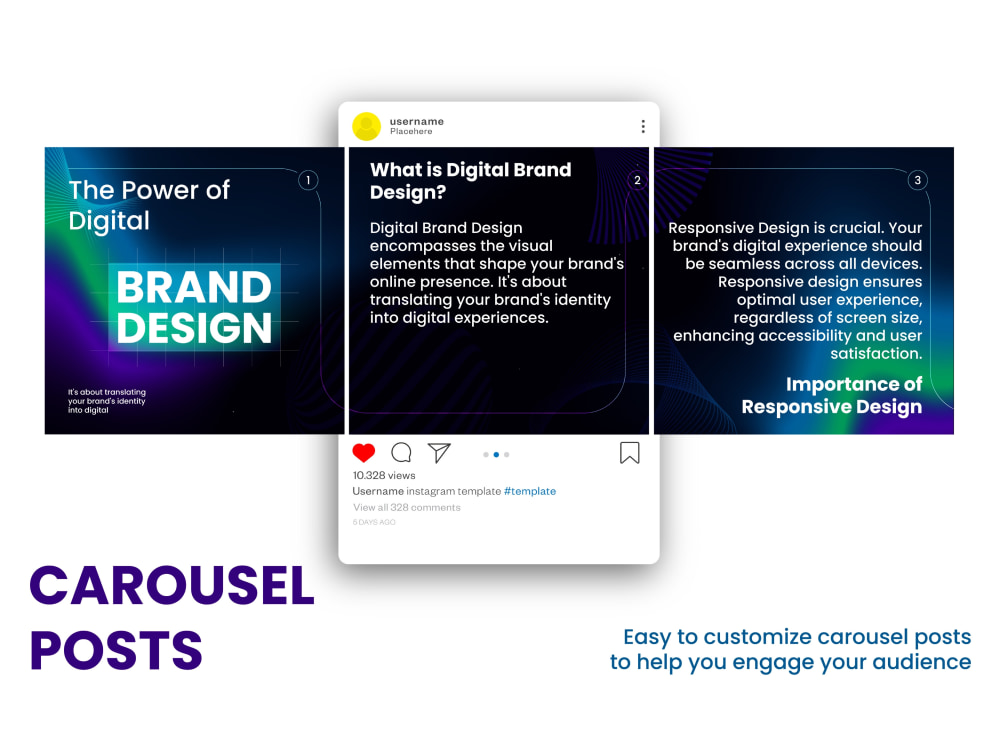 Custom carousel posts for your social media | Upwork