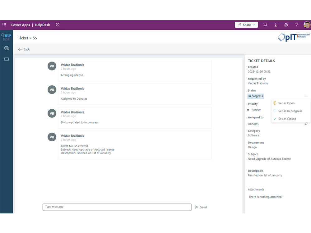 Power Apps Help Desk application | Upwork Power Apps Help Desk application | Upwork