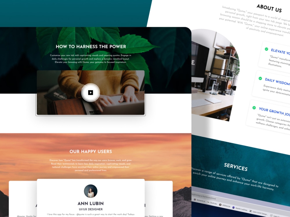 Web Design / Landing Page / Figma Design | Upwork
