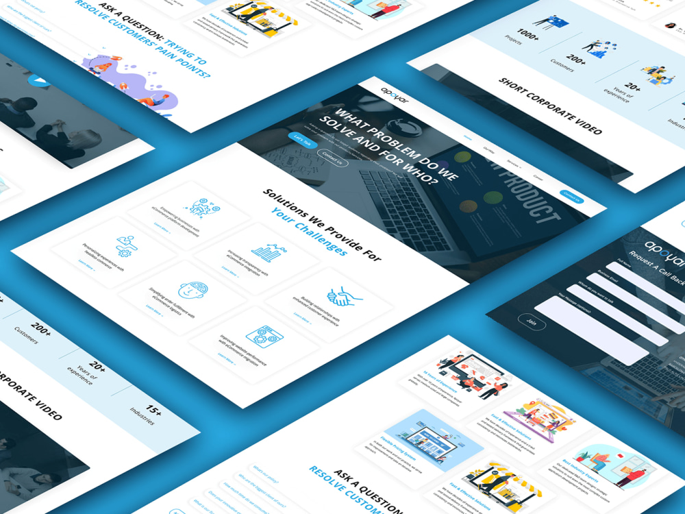 Premium quality website landing page design | Upwork