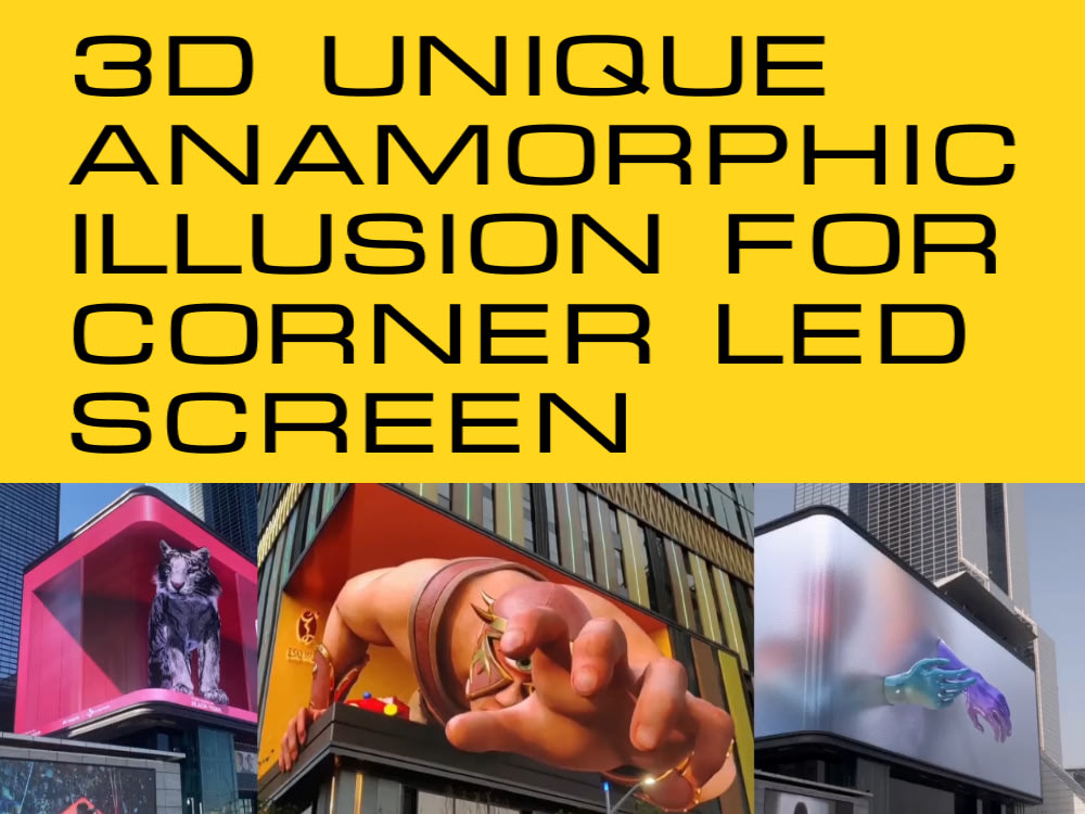 A stunning Naked Eye 3D Anamorphic Illusion for Any LED Screen or ...