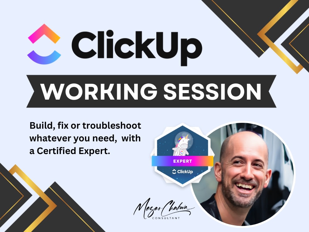 A ClickUp Working Session with a Certified ClickUp Expert | Upwork